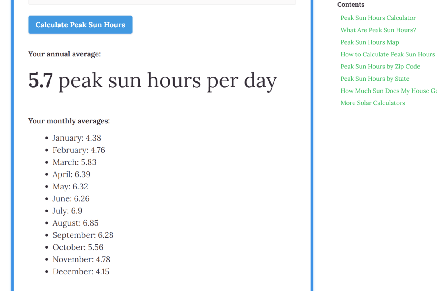 Peak Sun Hours Calculator (with Map) - Footprint Hero