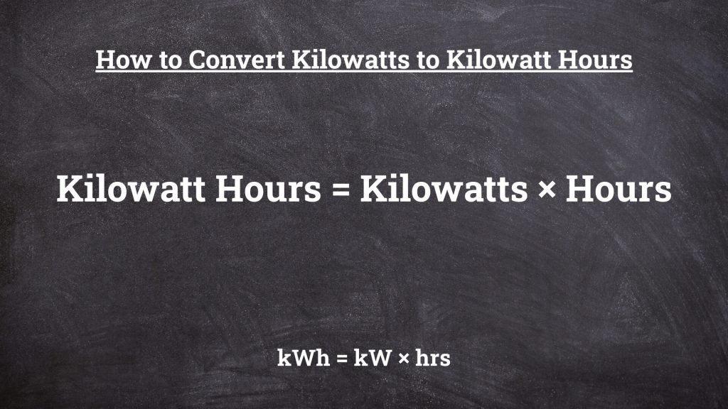 Kilowatt Hours To Kilowatts kWh To KW Conversion Calculator