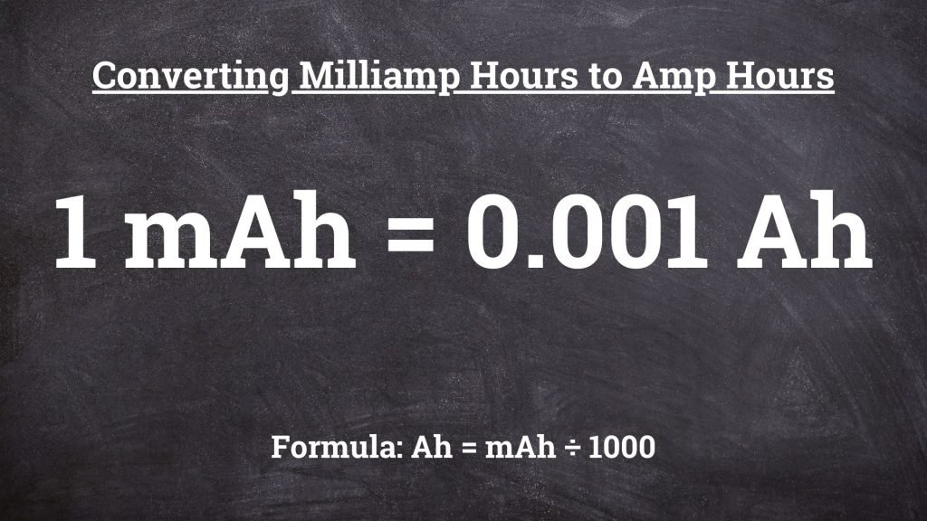 Milliamp Hours To Amp Hours mAh To Ah Conversion Calculator Milliamp Hours To Amp Hours mAh To Ah Conversion Calculator
